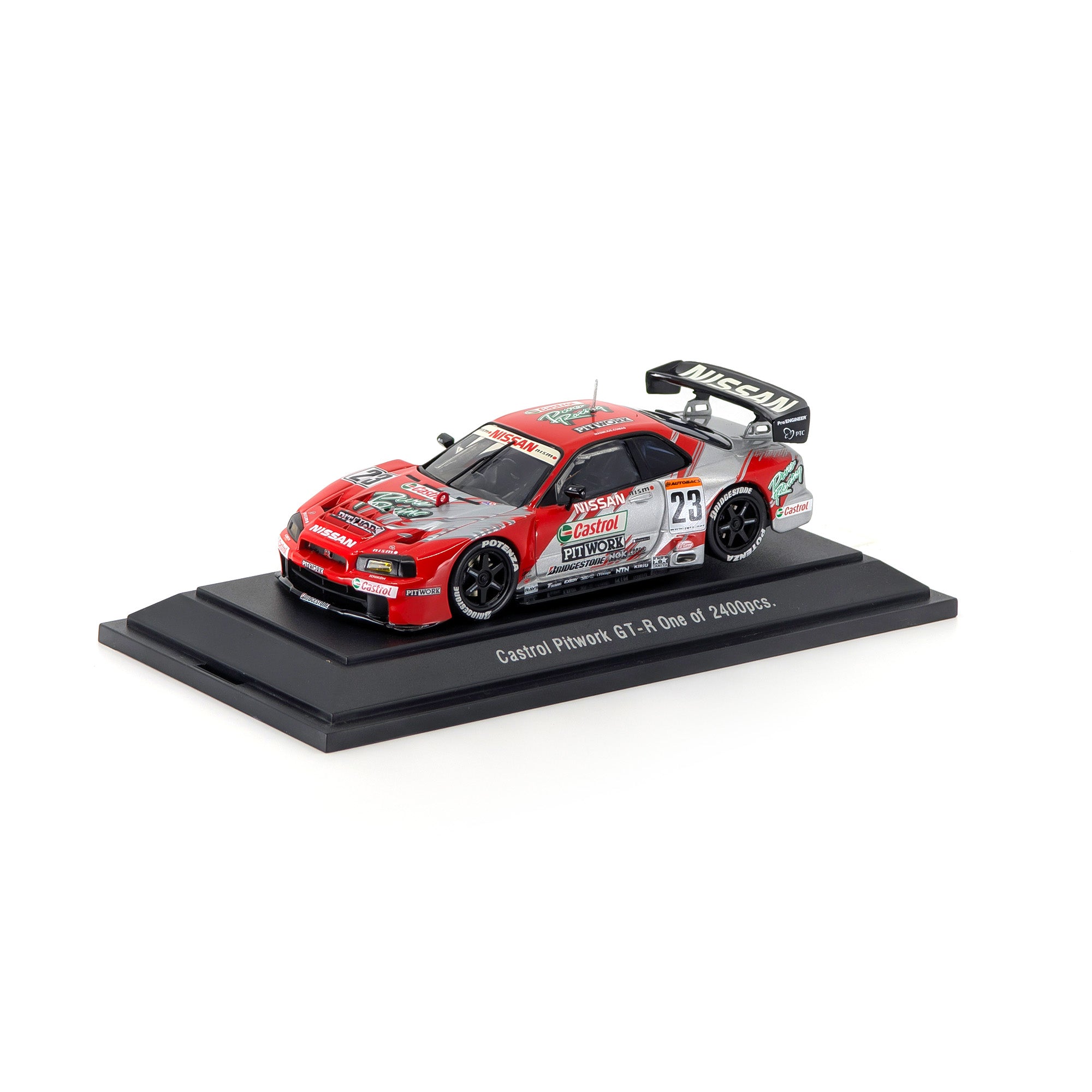 1/43 JGTC 2002 CASTROL PITWORK NISMO GT-R（SILVER/RED） – GRIDMODELS