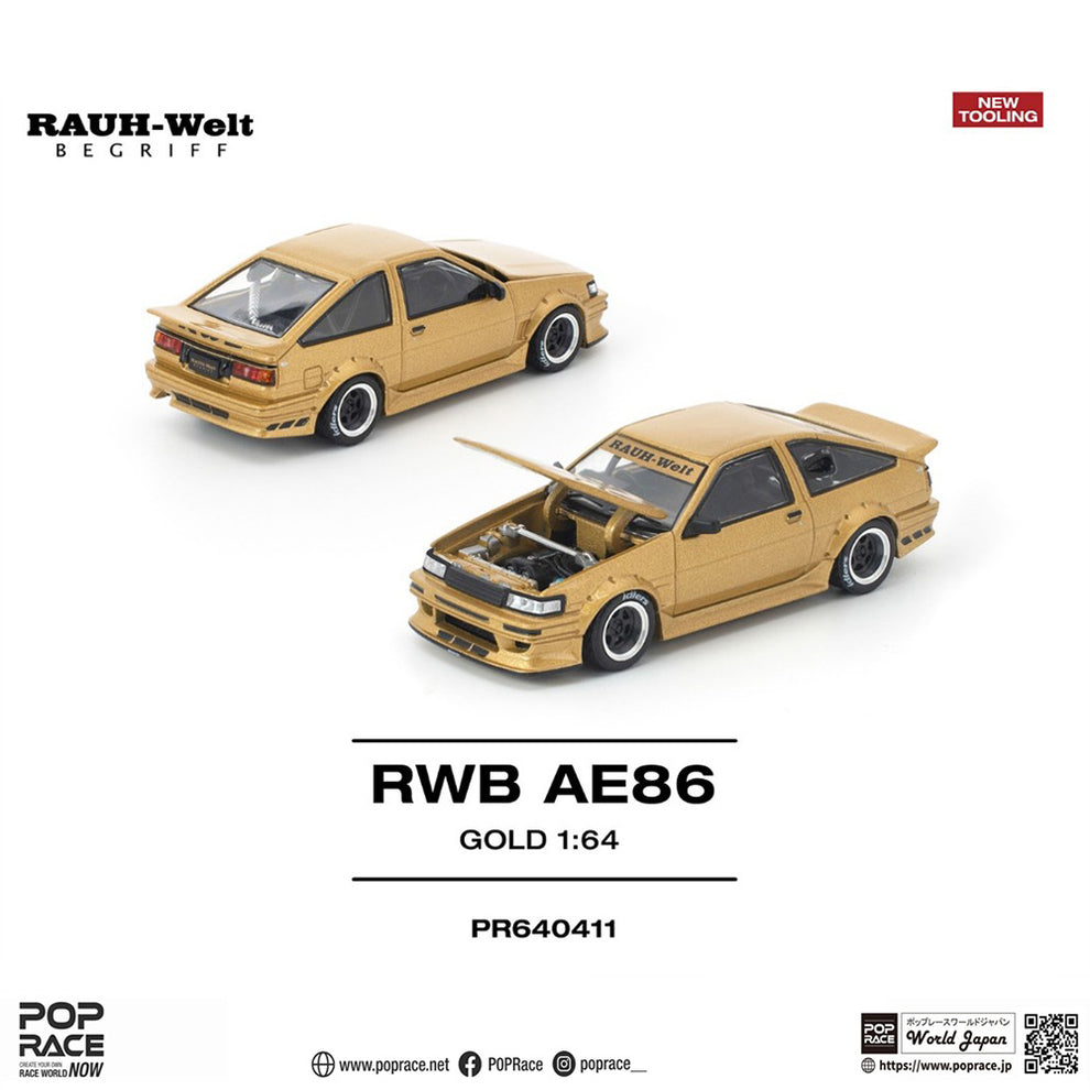 ＜予約商品＞ 1/64 RWB AE86 GOLD ※2026年4月-6月入荷予定 – GRIDMODELS