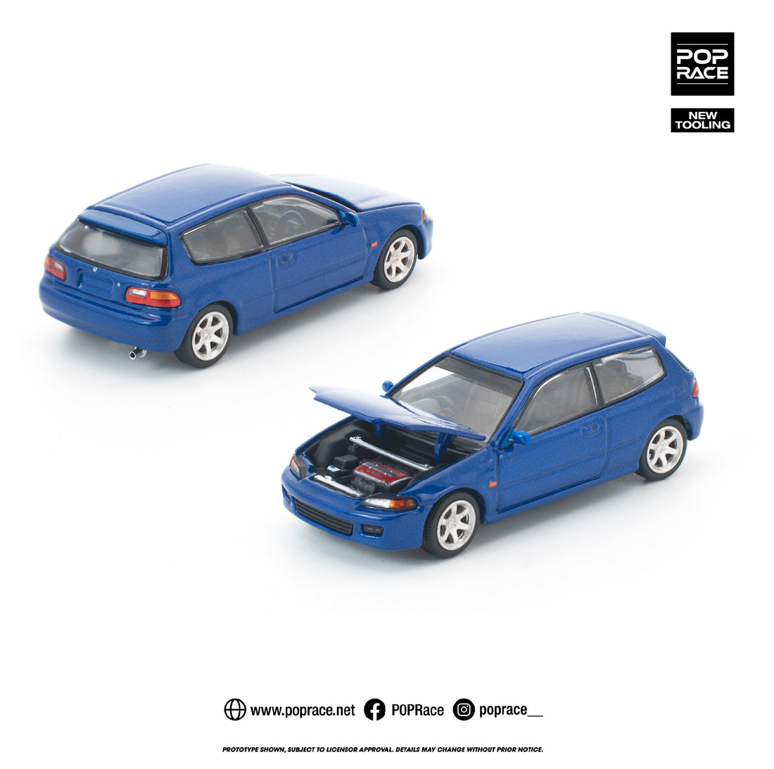 ＜予約商品＞1/64 HONDA EG6 BLUE ※2026年9月以後入荷予定 – GRIDMODELS