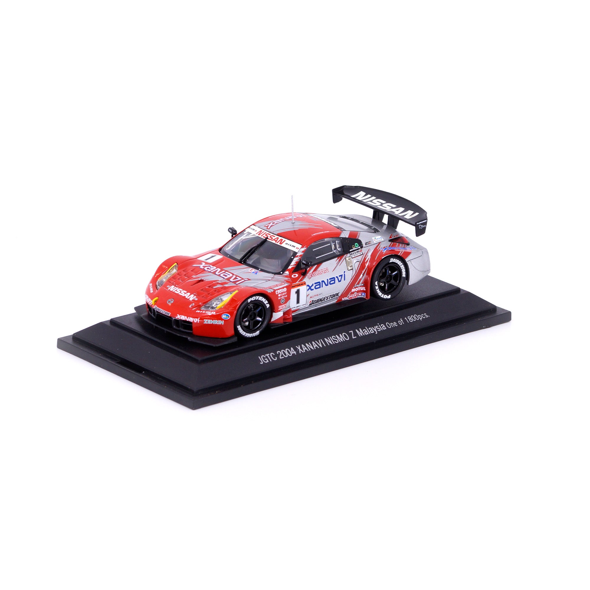 1/43 JGTC 2004 Xanavi Nismo Z MALAYSIA（SILVER/RED） – GRIDMODELS